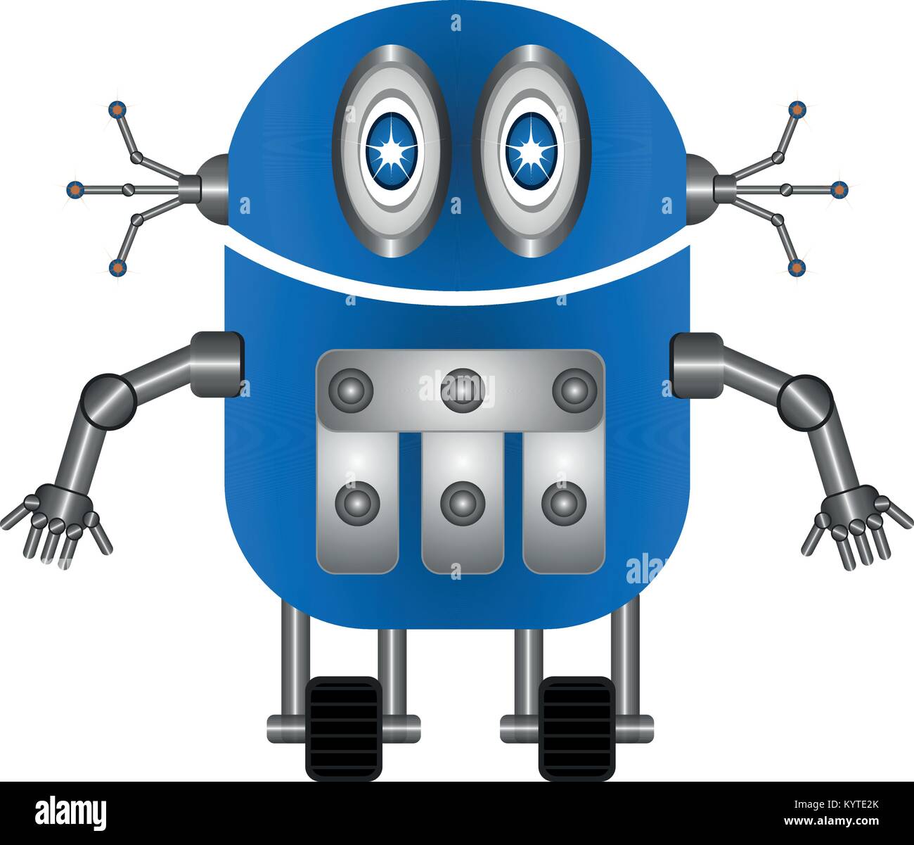 Isolated cute robot Stock Vector Image & Art - Alamy