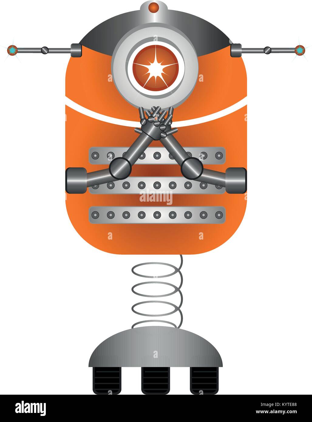 Isolated silent robot Stock Vector Image & Art - Alamy