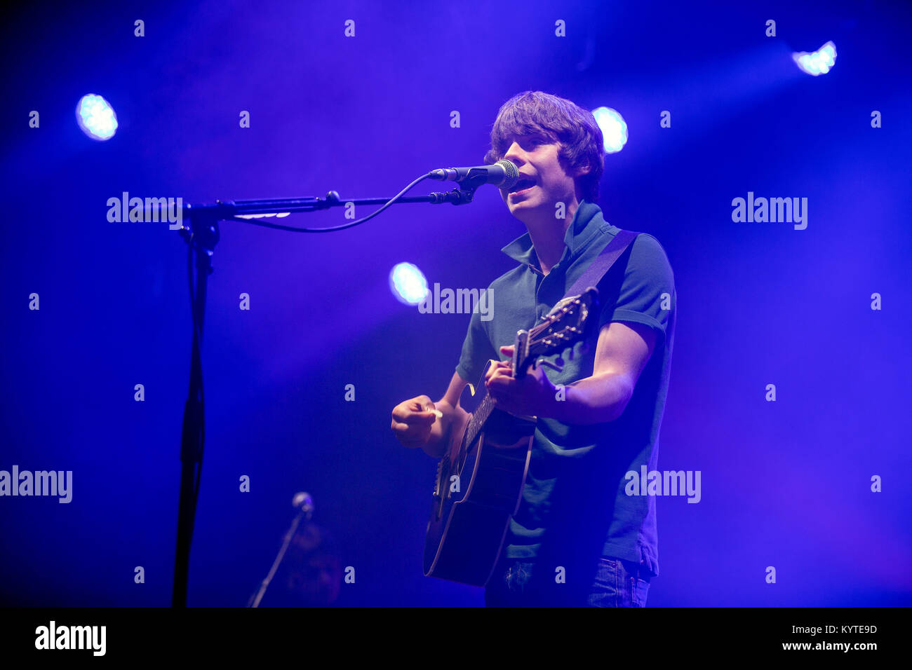 The English singer, songwriter and musician Jake Bugg performs a live ...