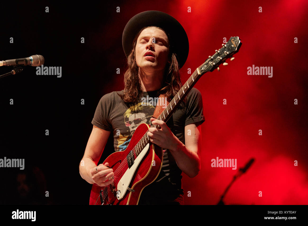 The English singer and songwriter James Bay performs a live concert at ...