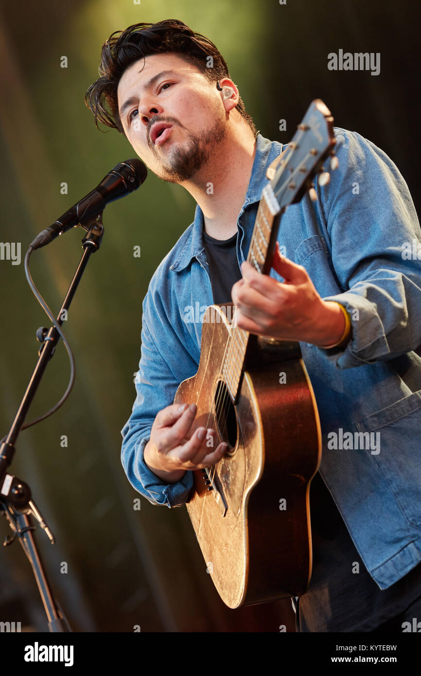 The British singer and songwriter Jamie Woon performs a live concert at ...
