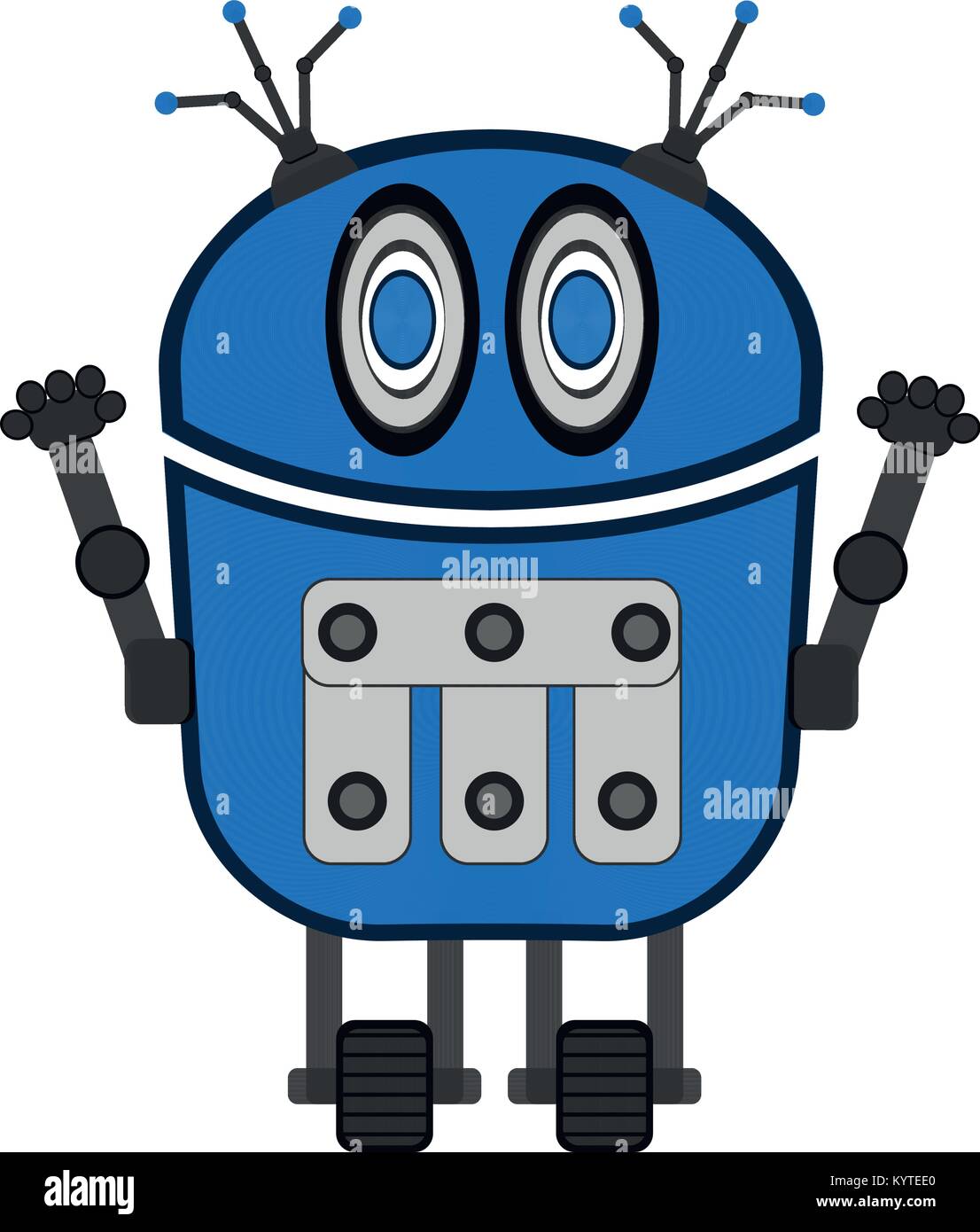 Robot border Stock Vector Images - Alamy