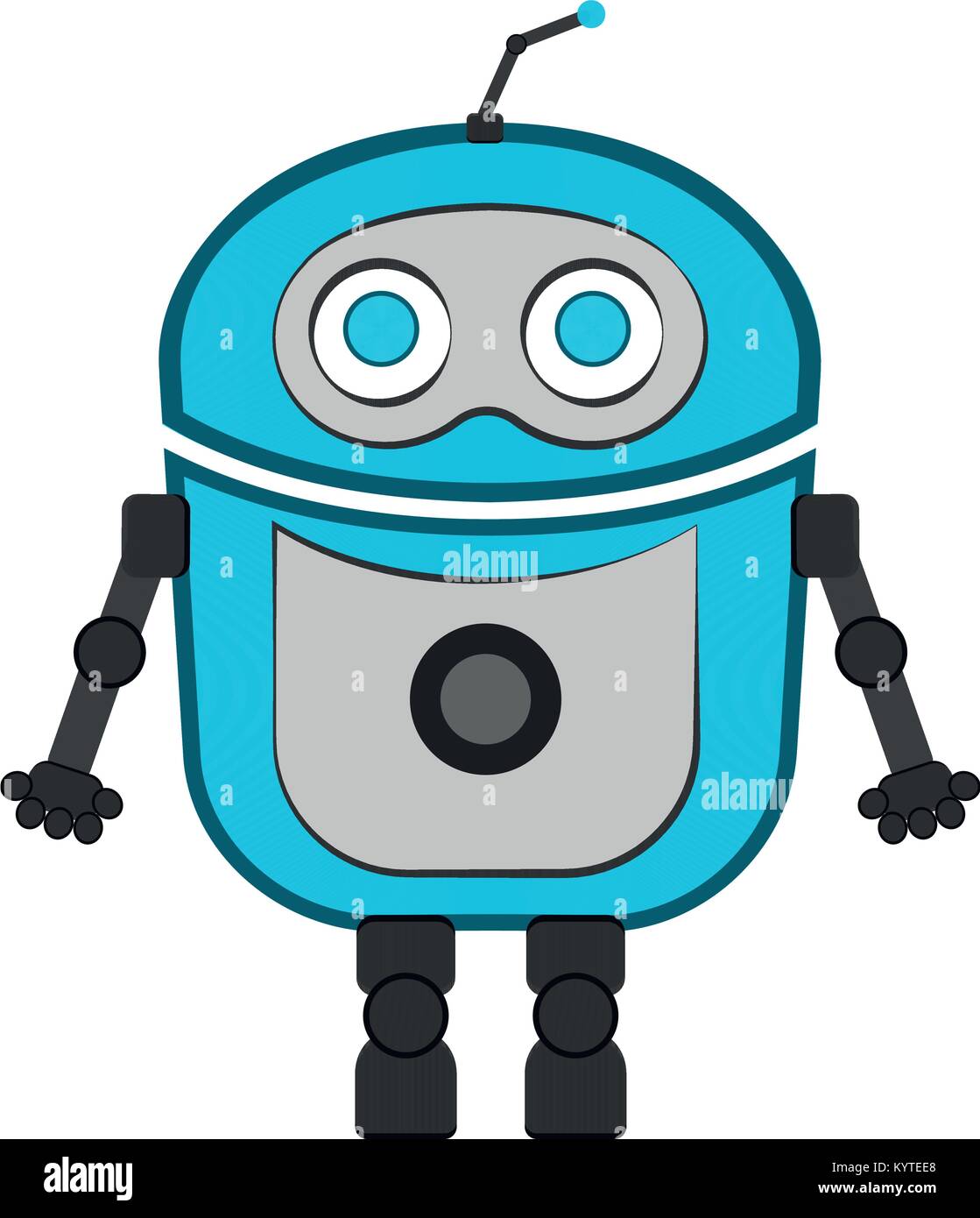 Robot border Stock Vector Images - Alamy