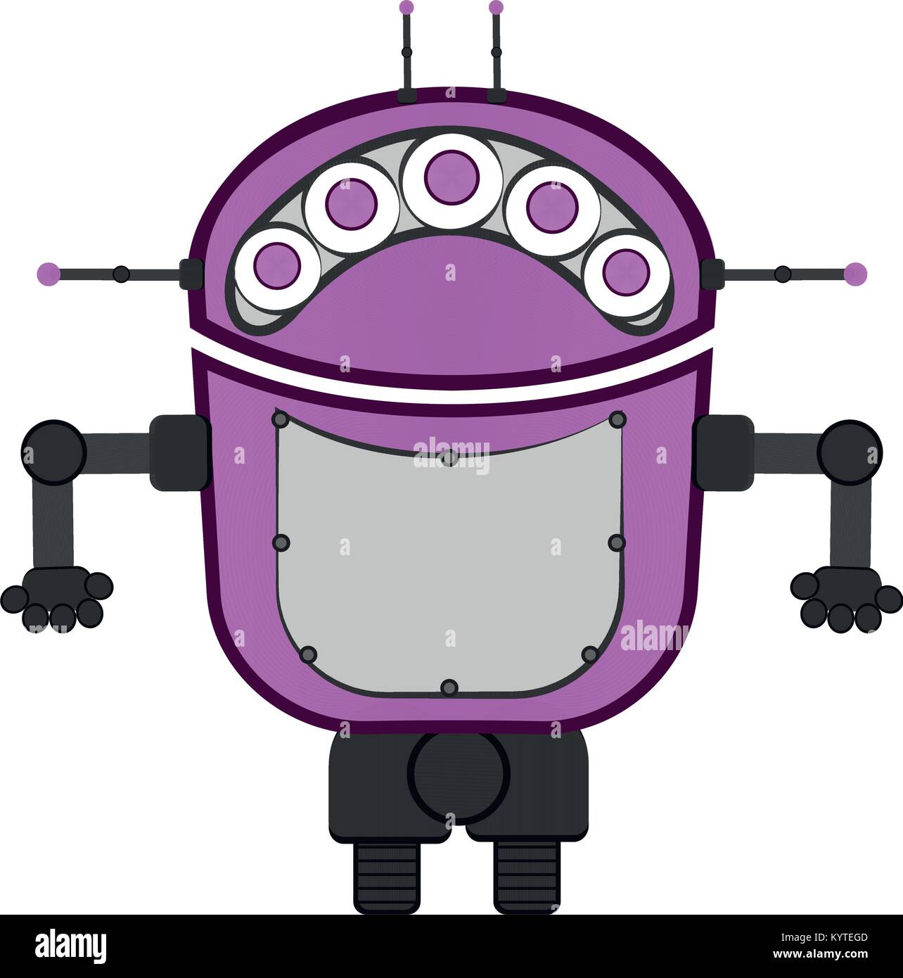 Isolated cute robot Stock Vector Image & Art - Alamy