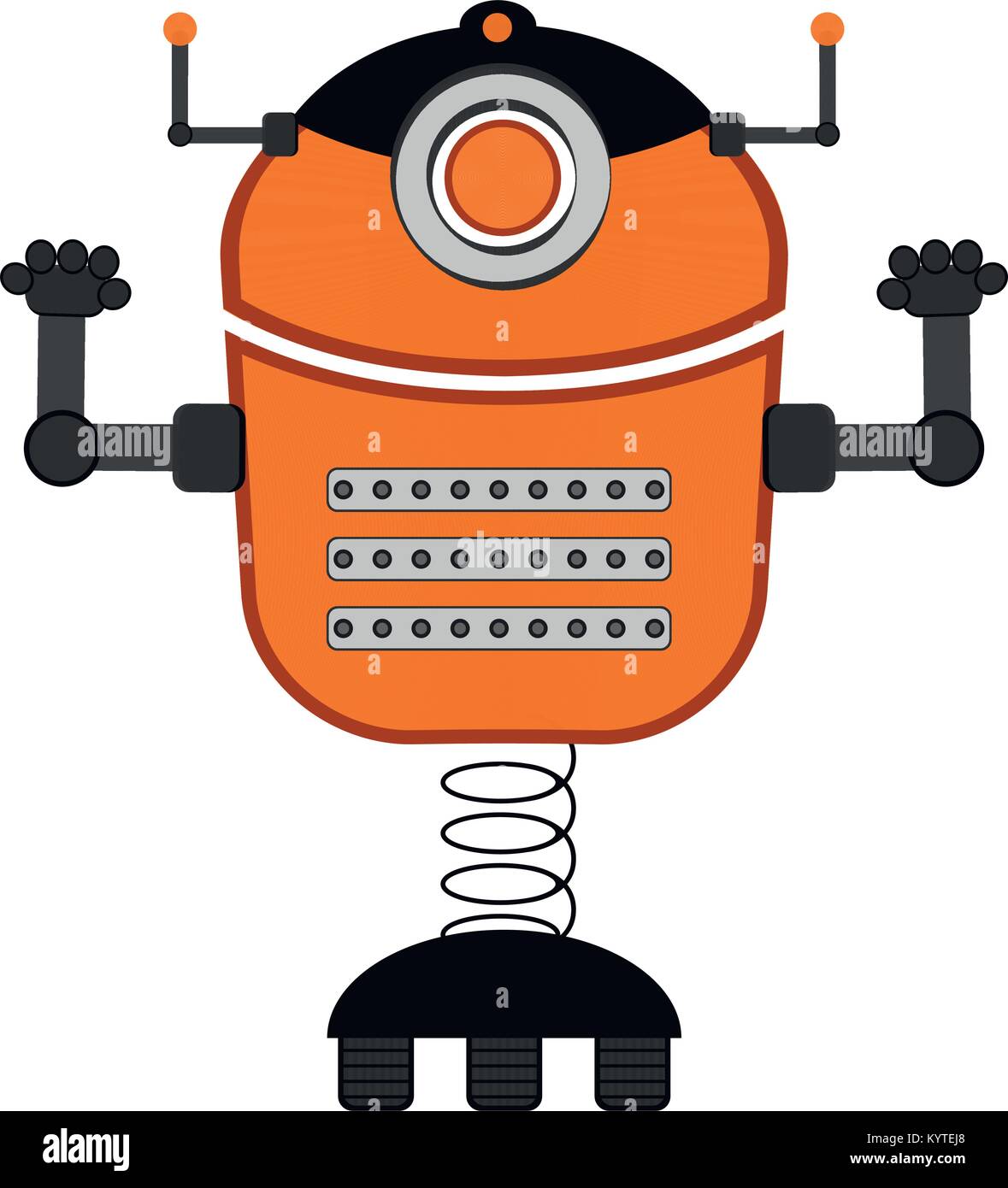 Robot border Stock Vector Images - Alamy