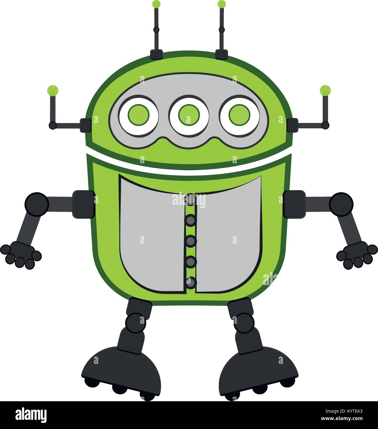 Robot border Stock Vector Images - Alamy