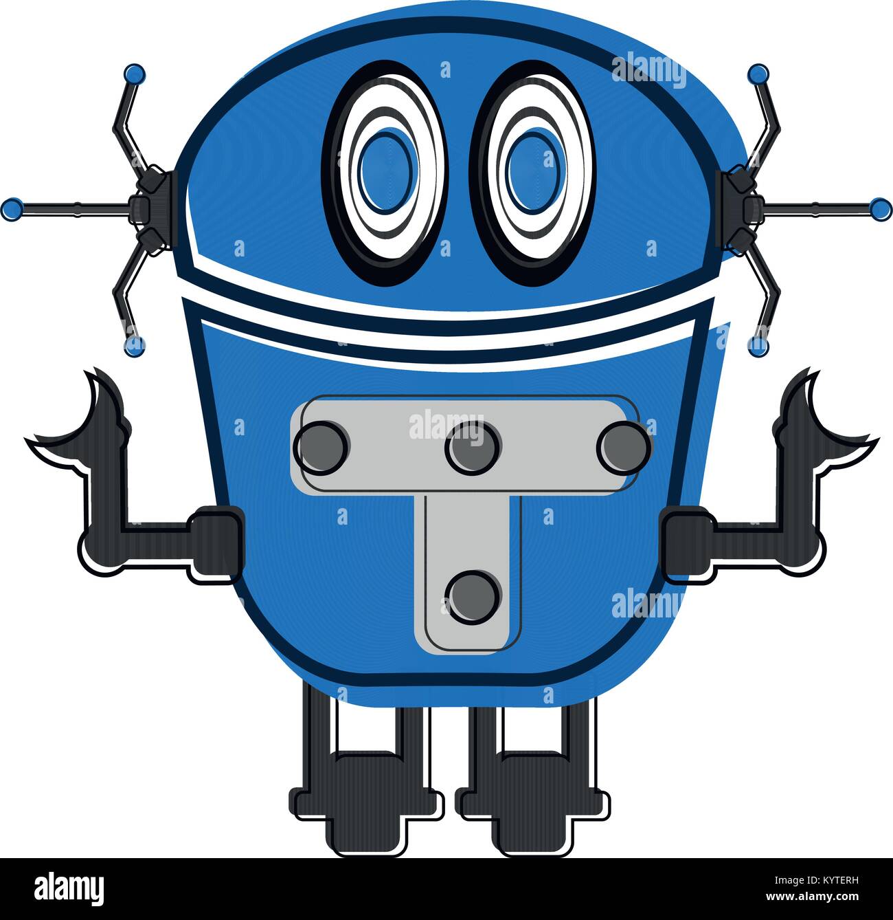 Sketch of a cute robot Stock Vector Image & Art - Alamy