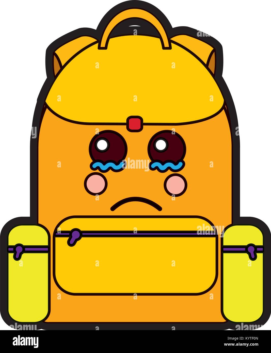 school backpack kawaii cartoon character Stock Vector Image & Art - Alamy