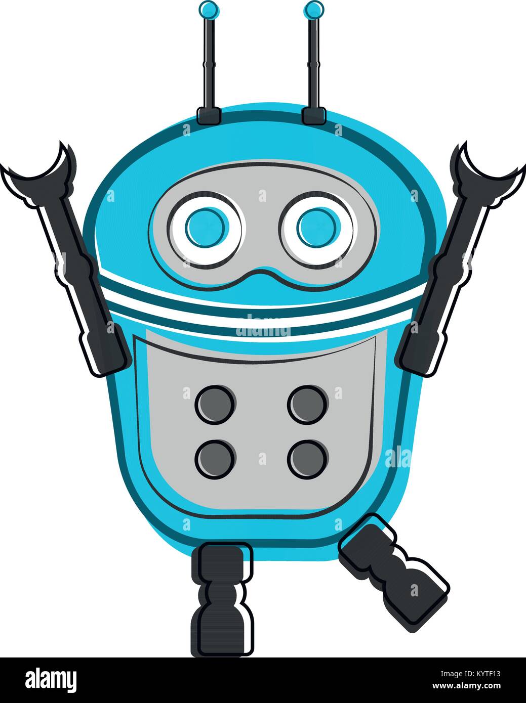 Sketch of a cute robot Stock Vector Image & Art - Alamy