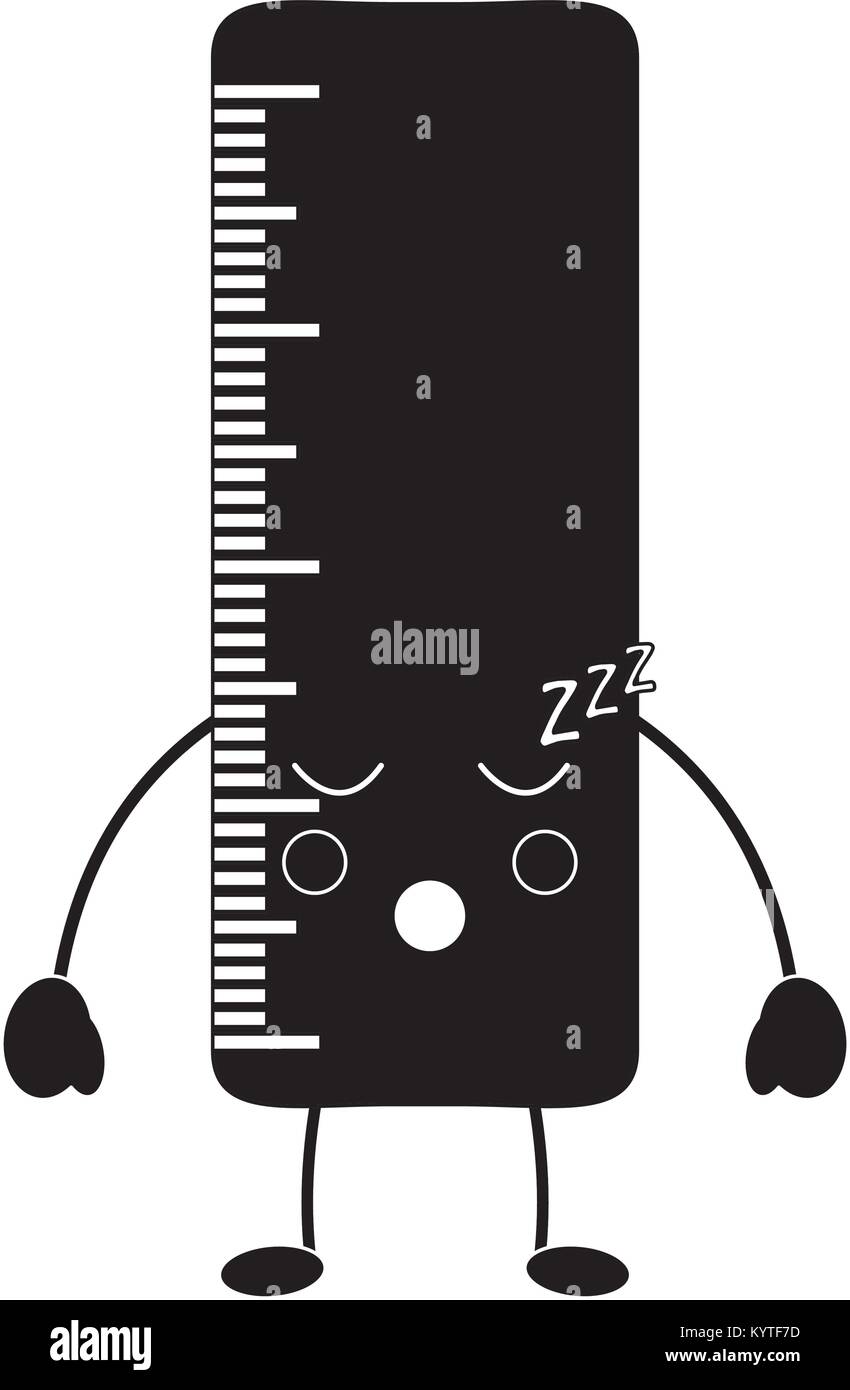 school ruler comic character kawaii Stock Vector Image & Art - Alamy