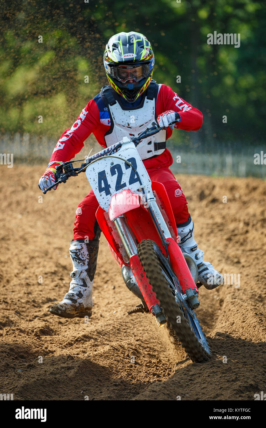 Brett Fisher on the 4 TwoTwo Racing Honda 250 at the NGR & ACU Eastern ...