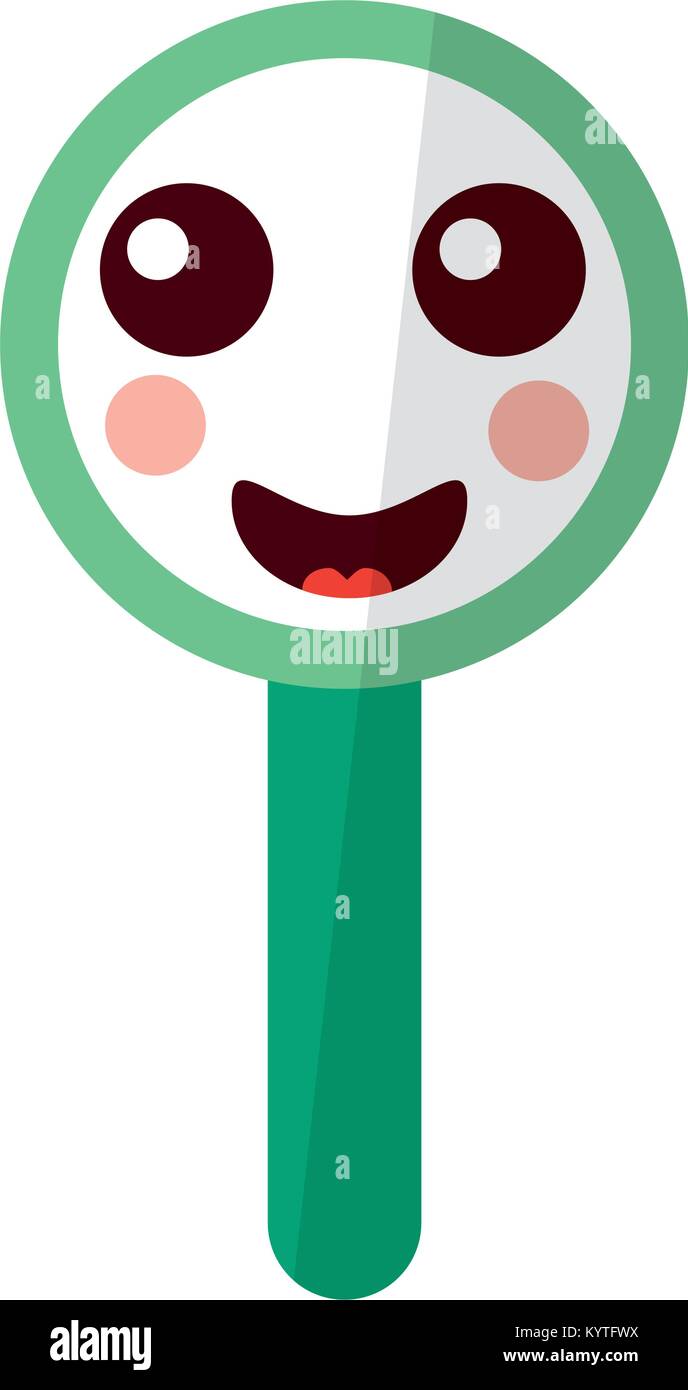 kawaii cute funny magnifying glass Stock Vector Image & Art - Alamy