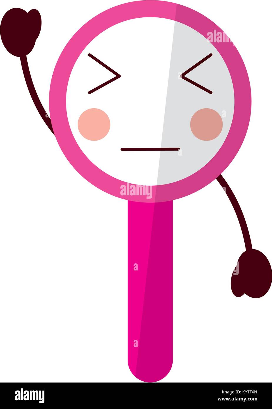 kawaii cute funny magnifying glass Stock Vector Image & Art - Alamy