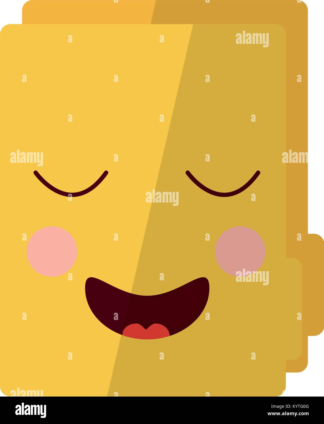 folder document kawaii cute cartoon Stock Vector Image & Art - Alamy