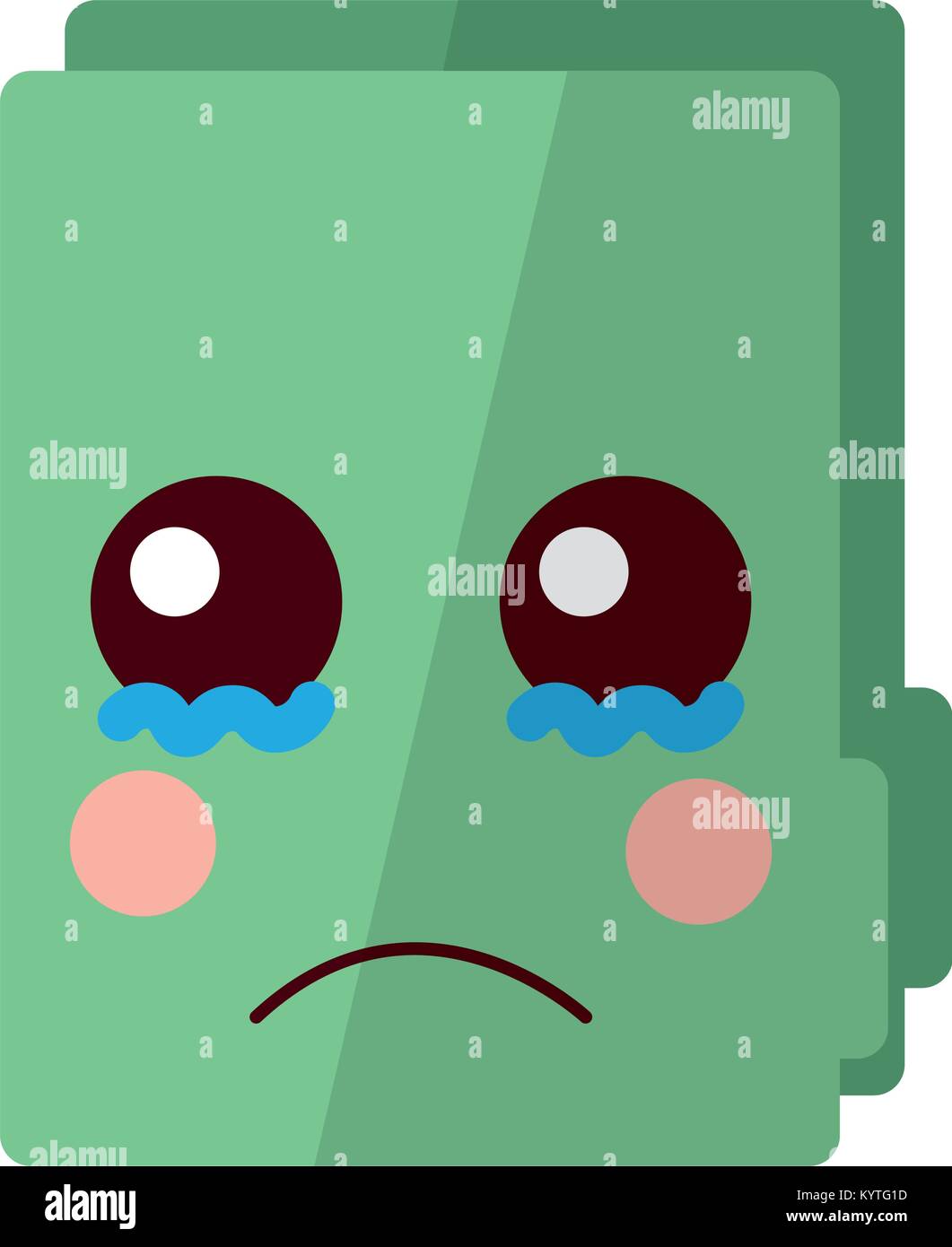 folder document kawaii cute cartoon Stock Vector Image & Art - Alamy