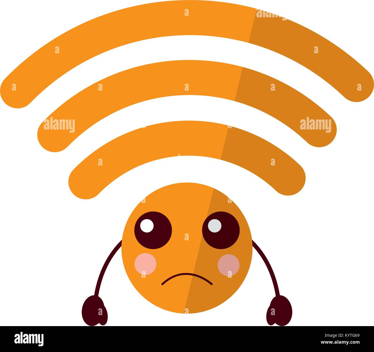 wifi kawaii icon image Stock Vector Image & Art - Alamy