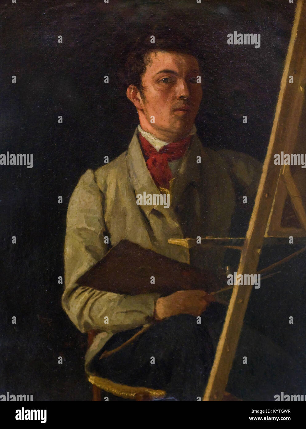 COROT Camille - Autoportrait - self portrait 1825 Stock Photo - Alamy