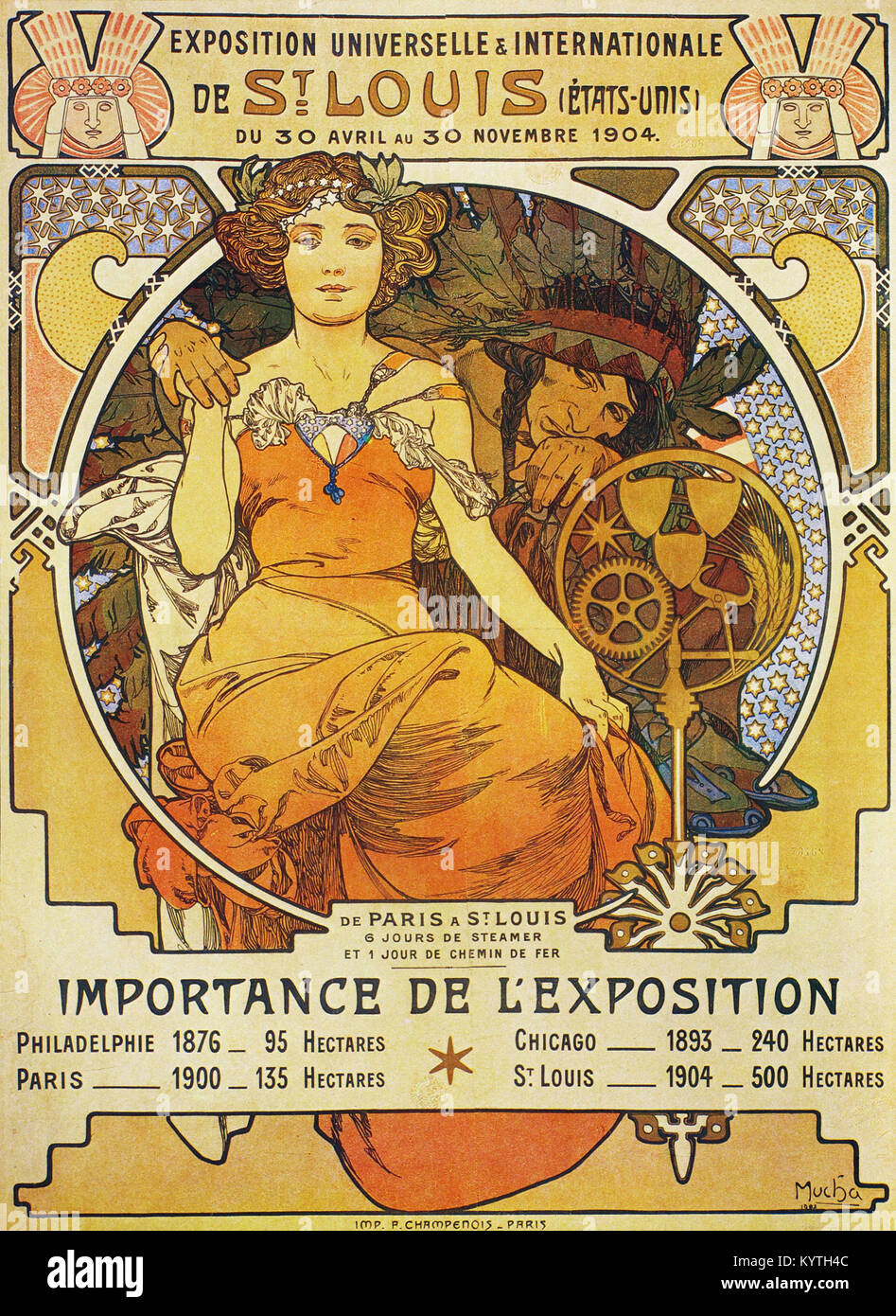 Alphonse Maria Mucha 1860 - 1939 Exposition Universelle Saint-Louis ...