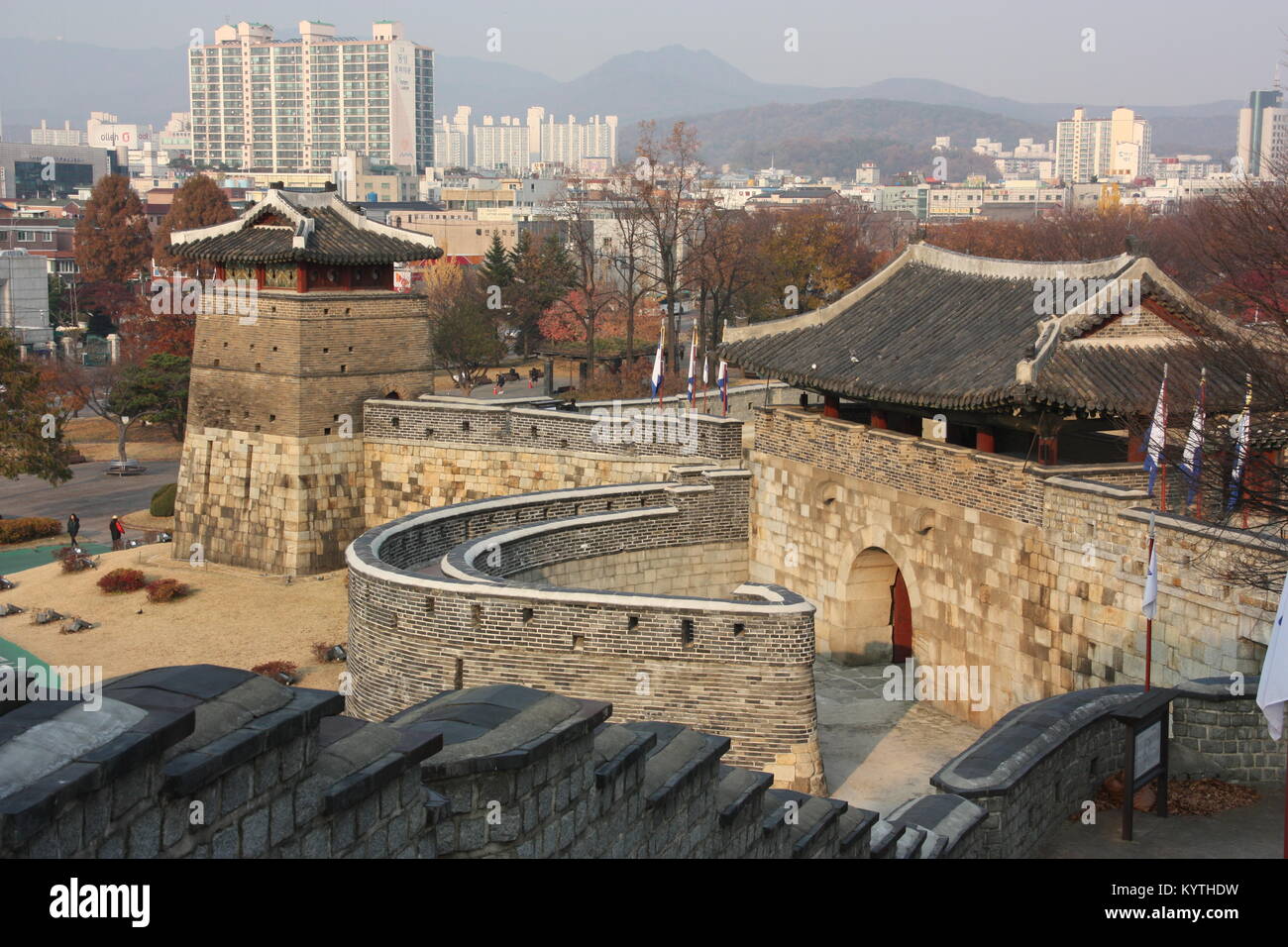 Gate in Hwaseong fortress in Suwon, Korea Stock Photo - Alamy