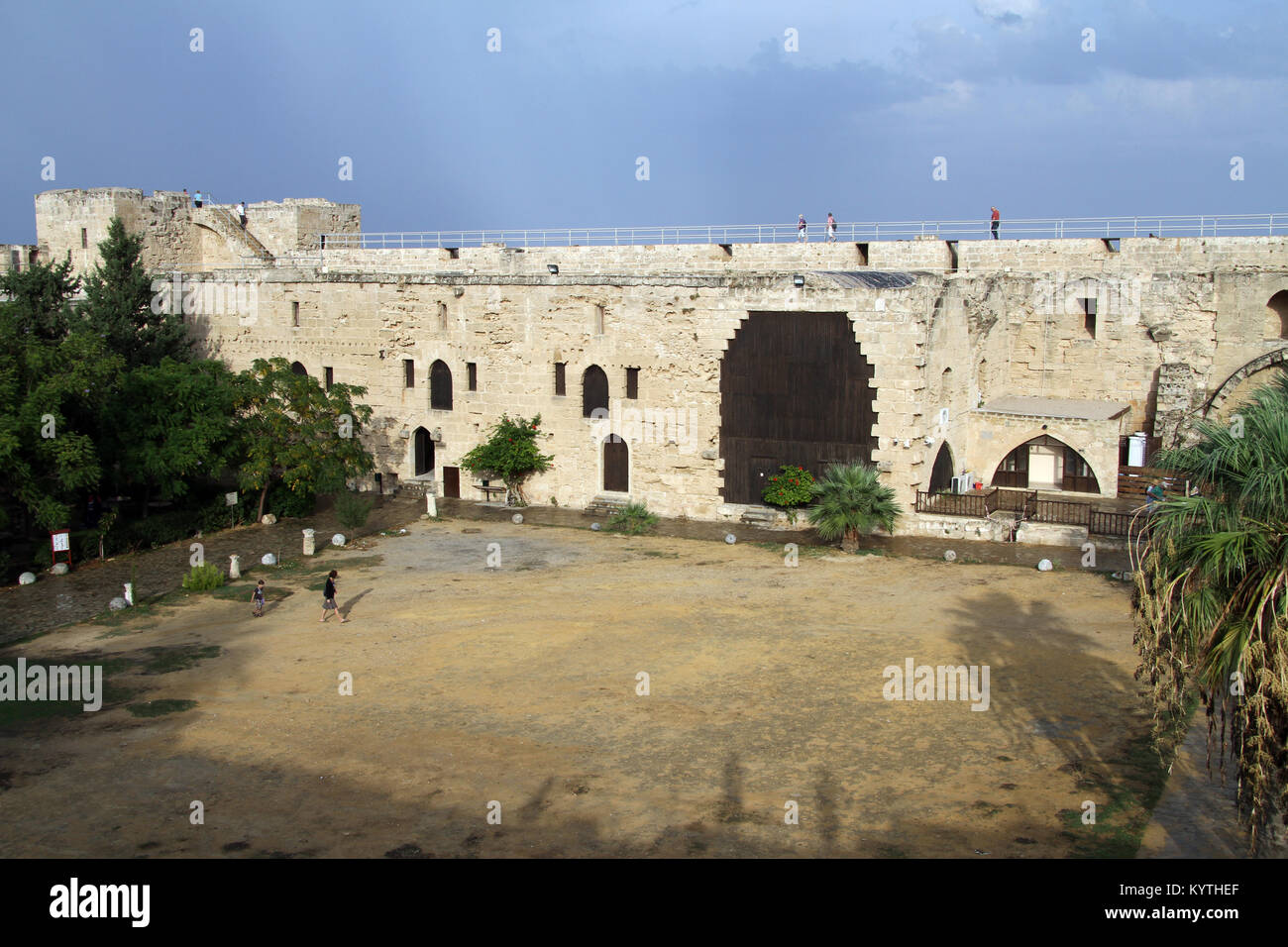 Inside big fortress in Girne, North Cyprus Stock Photo - Alamy