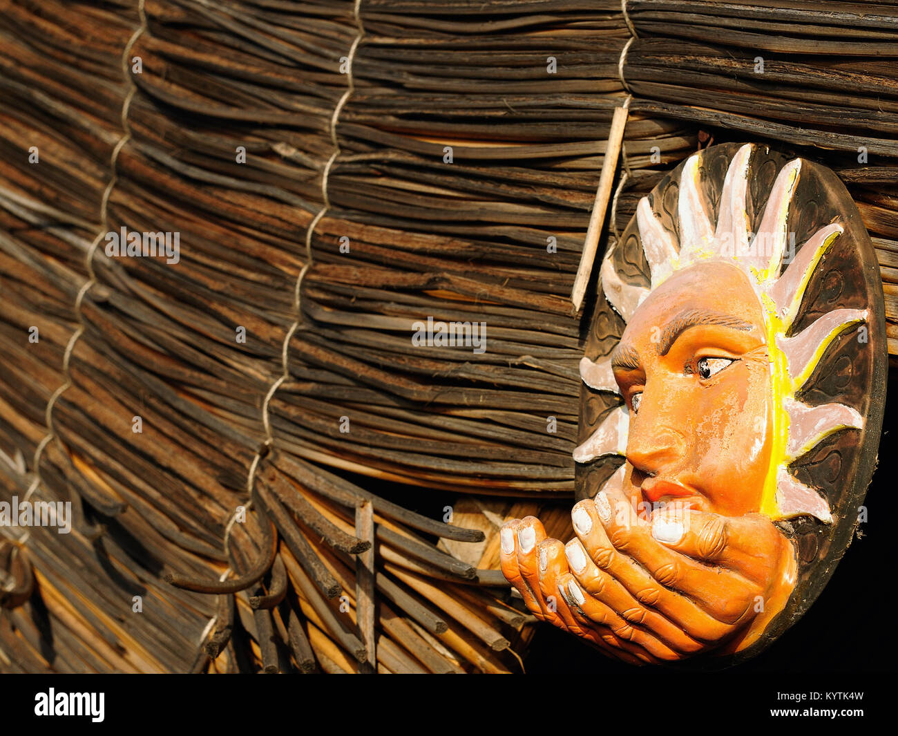 Peru, Titicaca lake, Uros islands, The Inka Sun Stock Photo - Alamy