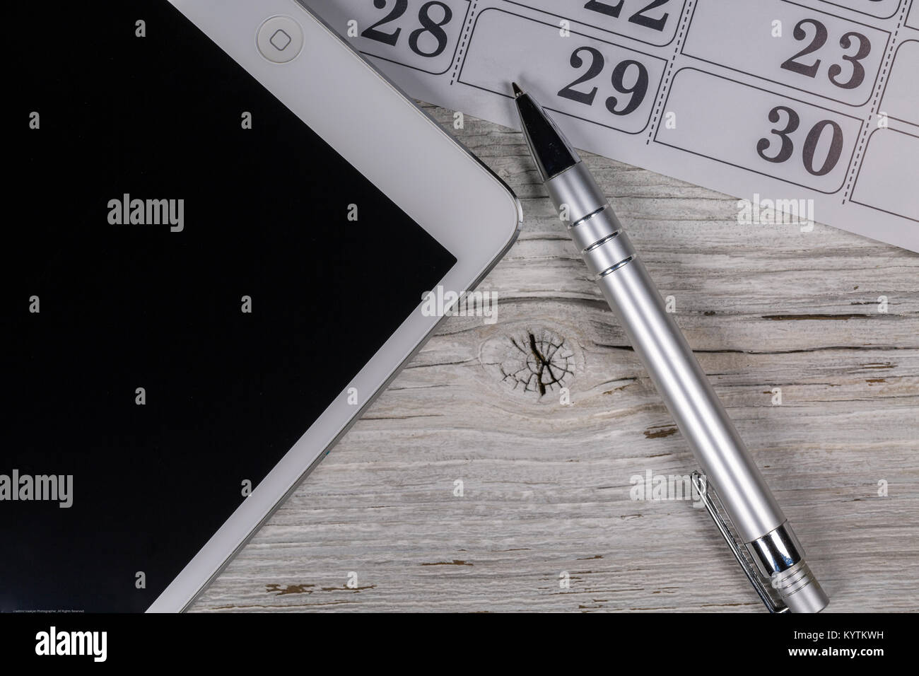 Tablet calendar hi-res stock photography and images - Alamy