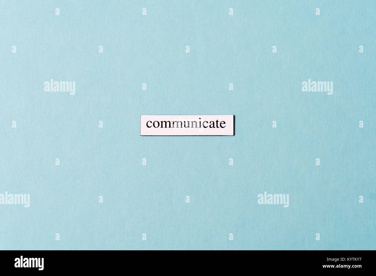Communication concept flat lay with copy space Stock Photo - Alamy