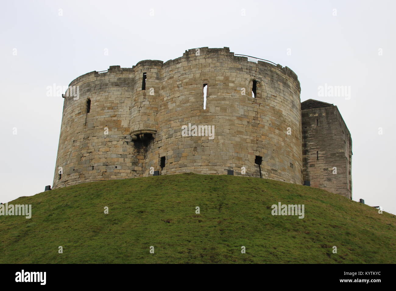Clifford's Tower, all that remains of York Castle in the Yorkshire ...