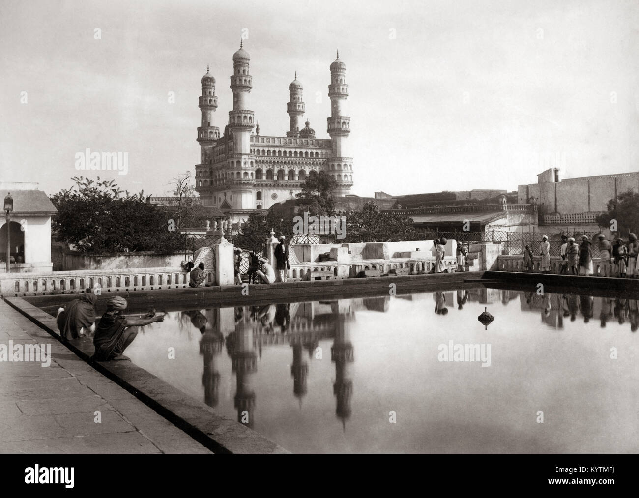 The Char Minar, Hyderabad, c.1880s Stock Photo - Alamy