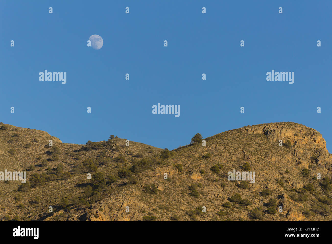 Andalusian Mountain Landscape, Sierra de las Estancias Mountain range ...