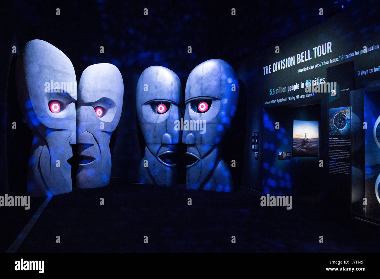 Roma, Italy. 16th Jan, 2018. Exhibition "The Pink Floyd Exhibition - Their Mortal Remains" at ...