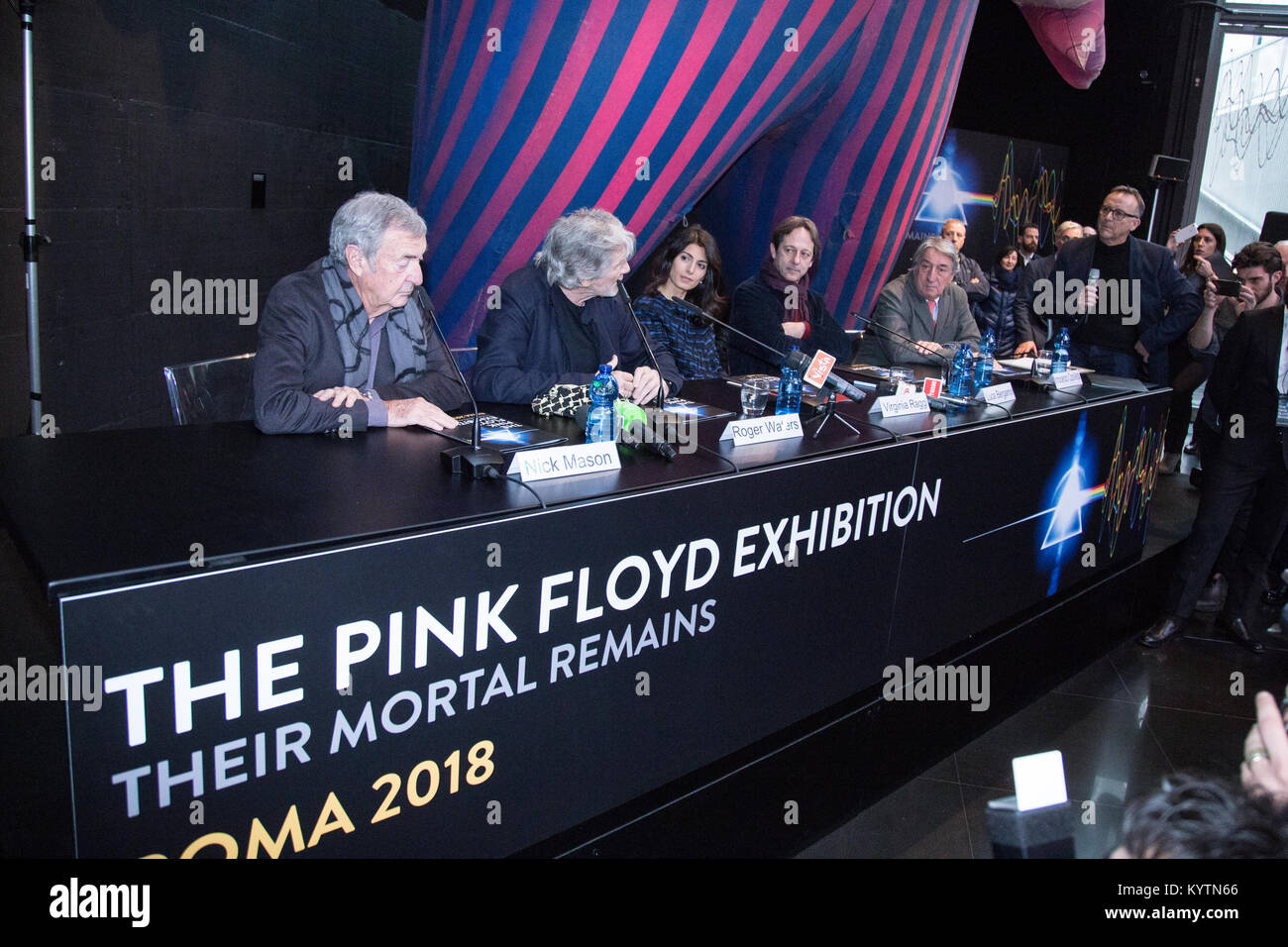 Roma, Italy. 16th Jan, 2018. Presentation at the Macro in Rome of the exhibition "The Pink Floyd ...