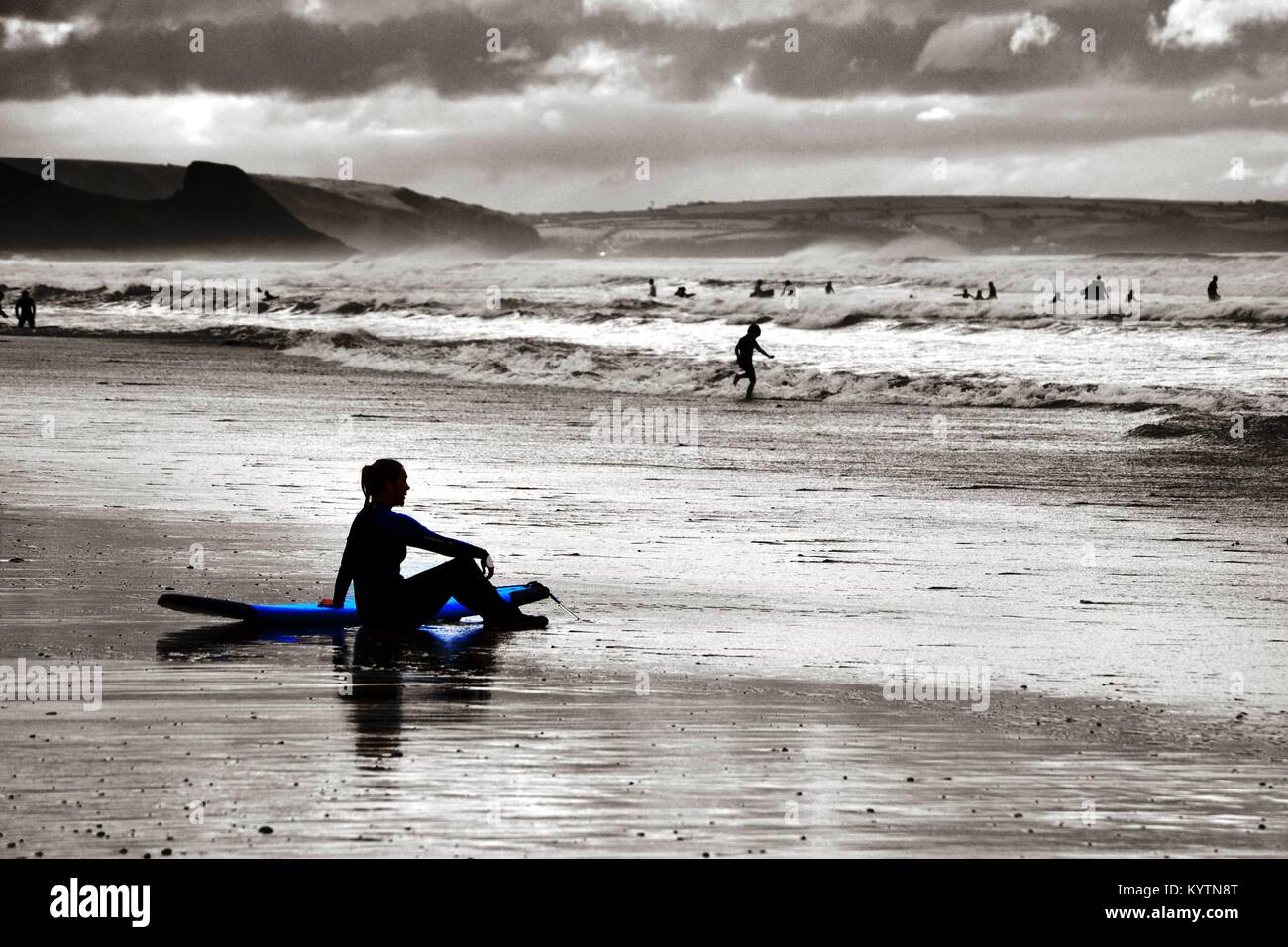 Newgale Beach Pembrokeshire Summer High Resolution Stock Photography ...