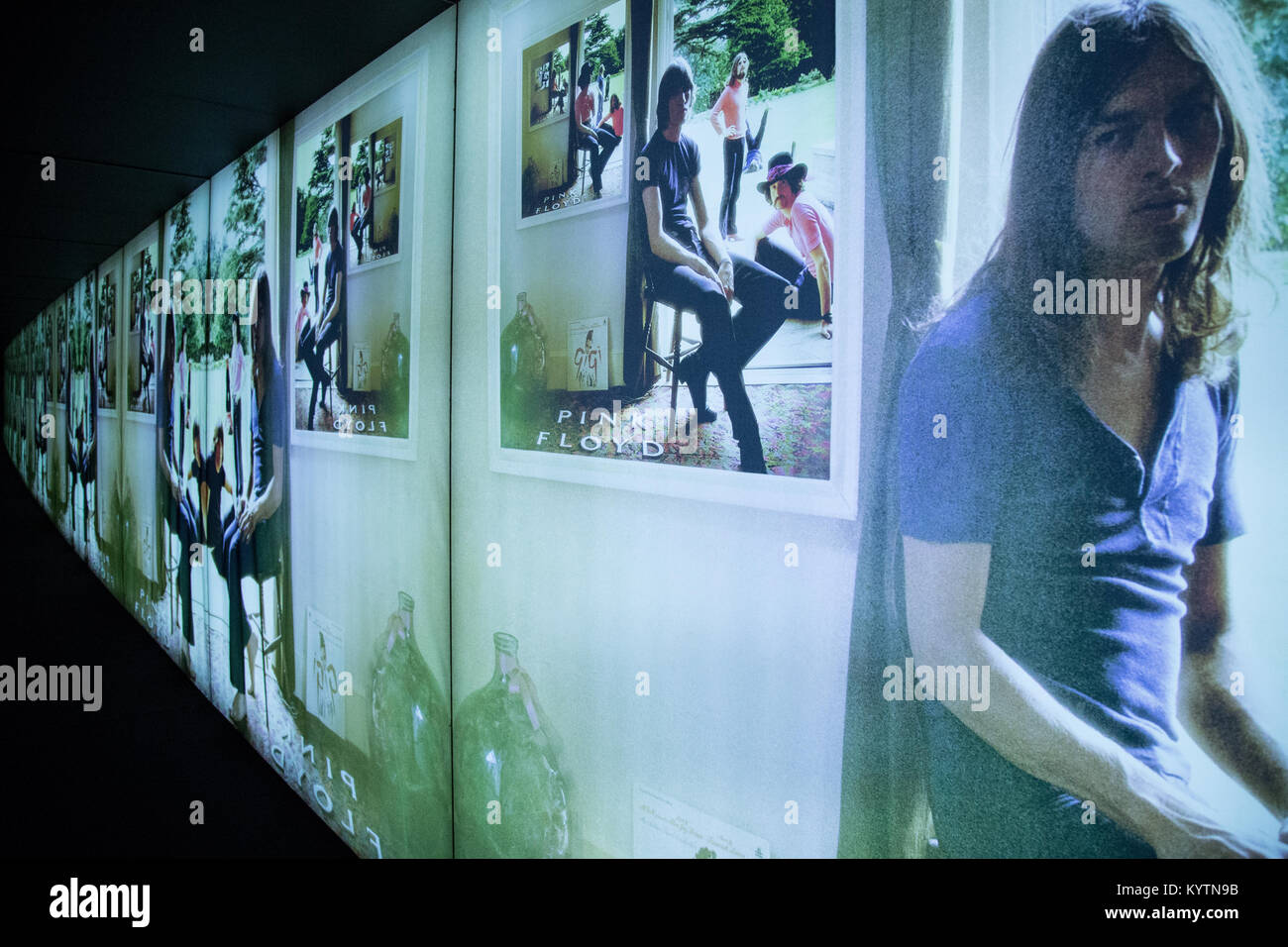 Roma, Italy. 16th Jan, 2018. Exhibition "The Pink Floyd Exhibition - Their Mortal Remains" at ...