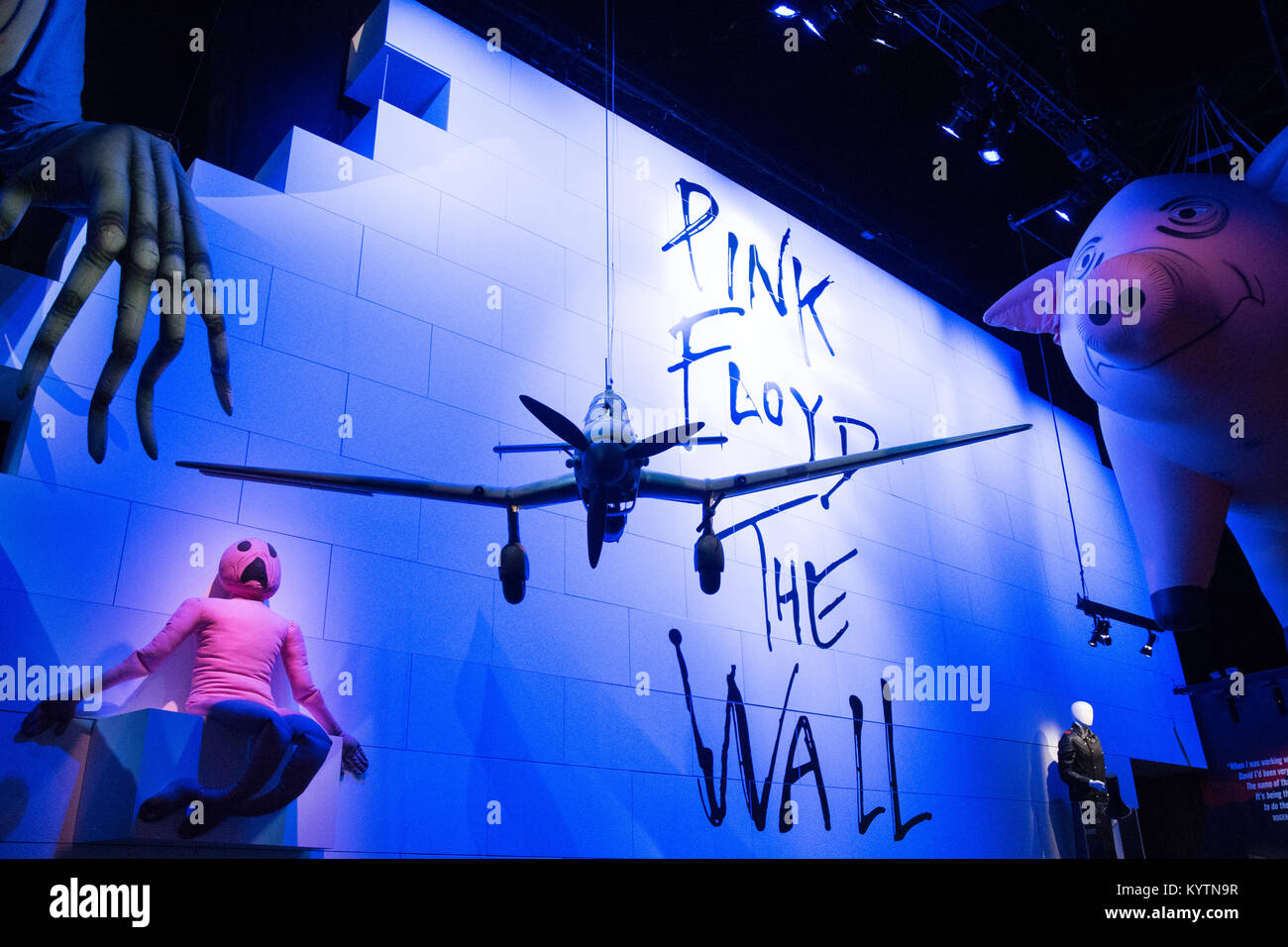 Roma, Italy. 16th Jan, 2018. Exhibition "The Pink Floyd Exhibition - Their Mortal Remains" at ...