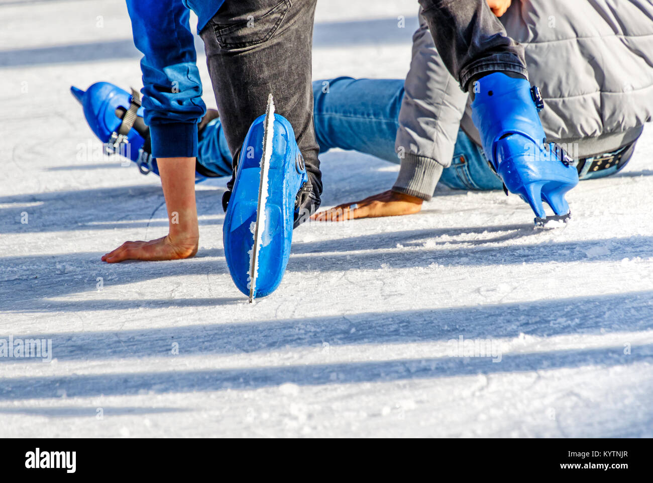 Skating falling hi-res stock photography and images - Alamy