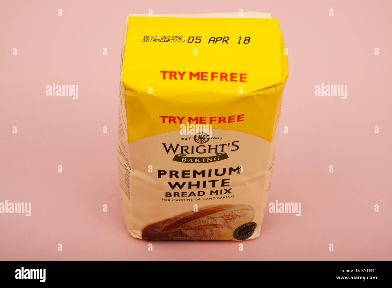Wrights premium white bread mix Stock Photo - Alamy