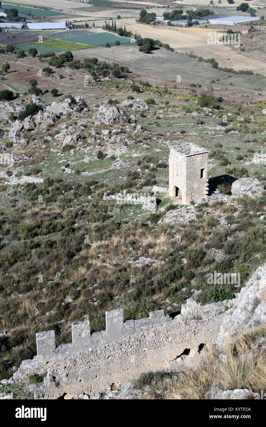 Ruins of ancient town Silyon, Turkey Stock Photo - Alamy
