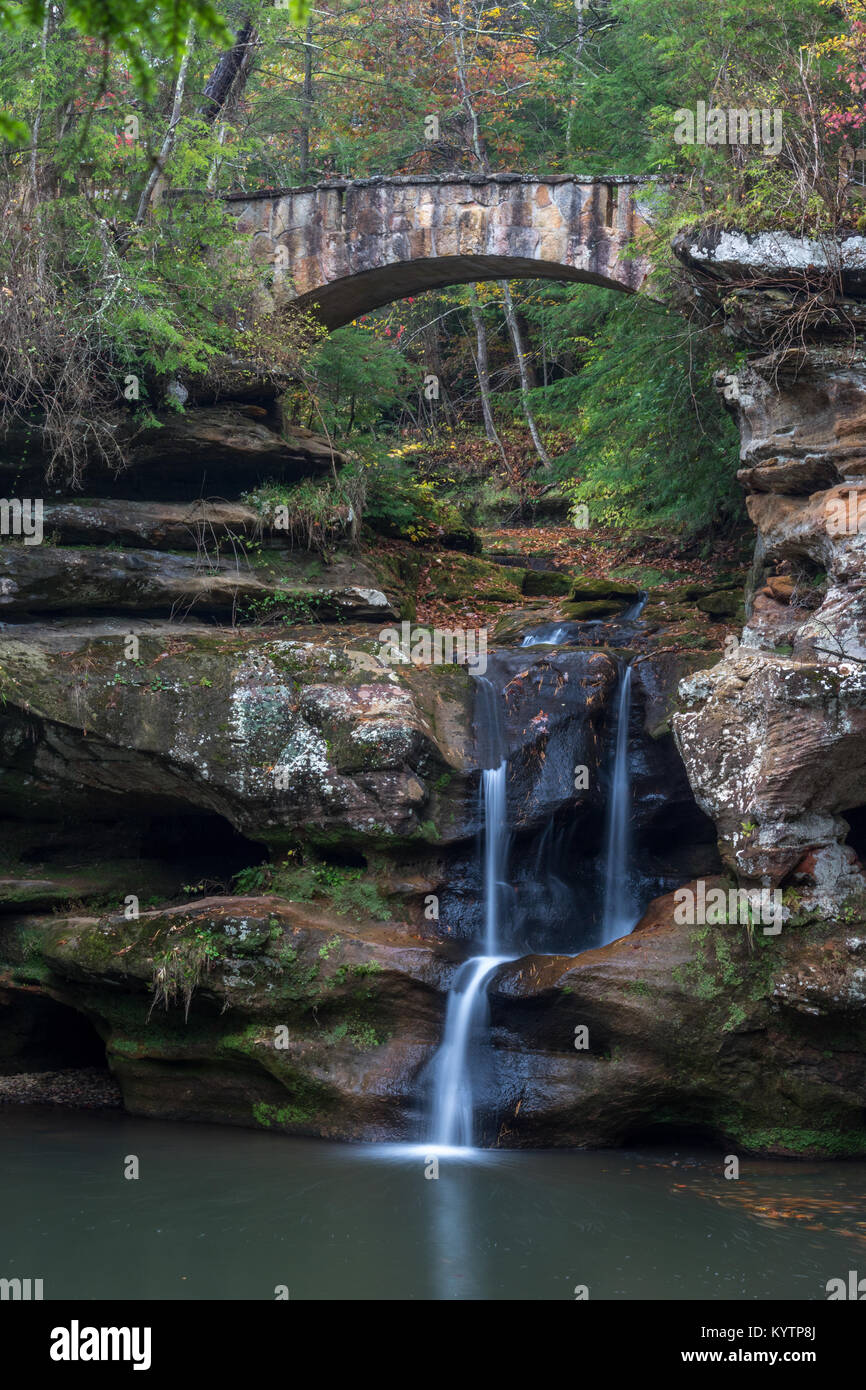 Upper Falls at Hocking Hills State Park Stock Photo - Alamy