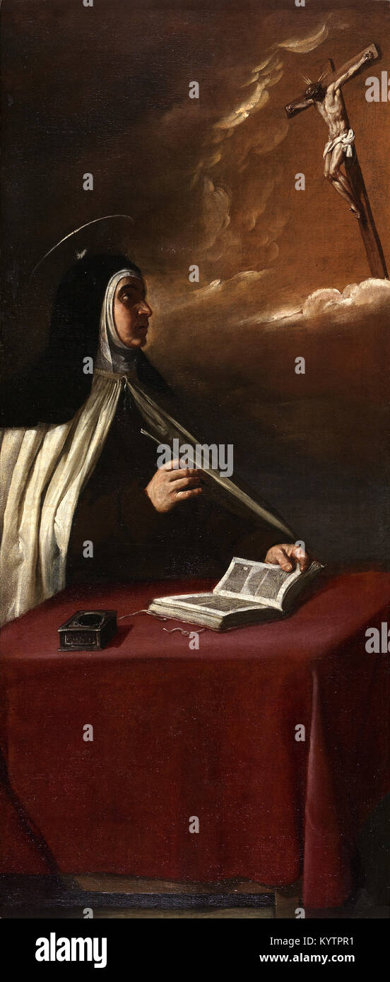 Alonso Cano - Aparición de Cristo crucificado a santa Teresa de Jesús ...