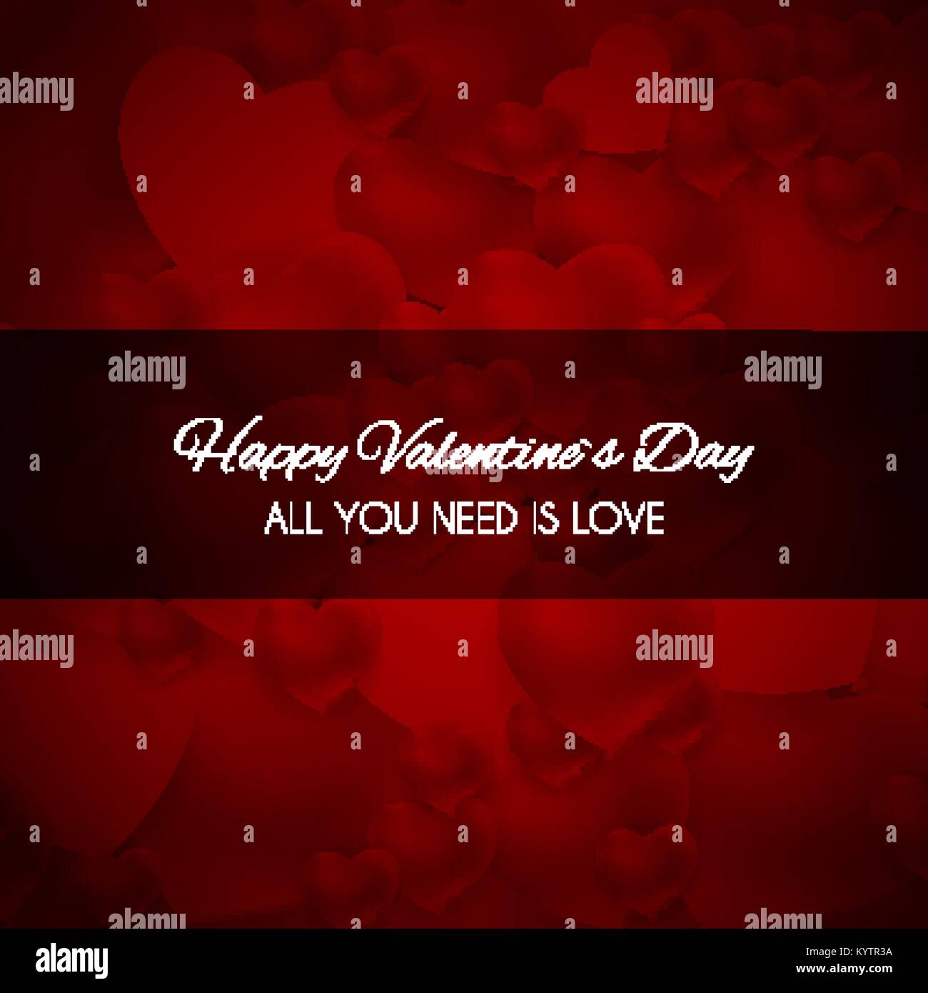 Valentine's Day Heart Love and Feelings Background Design. Vector ...
