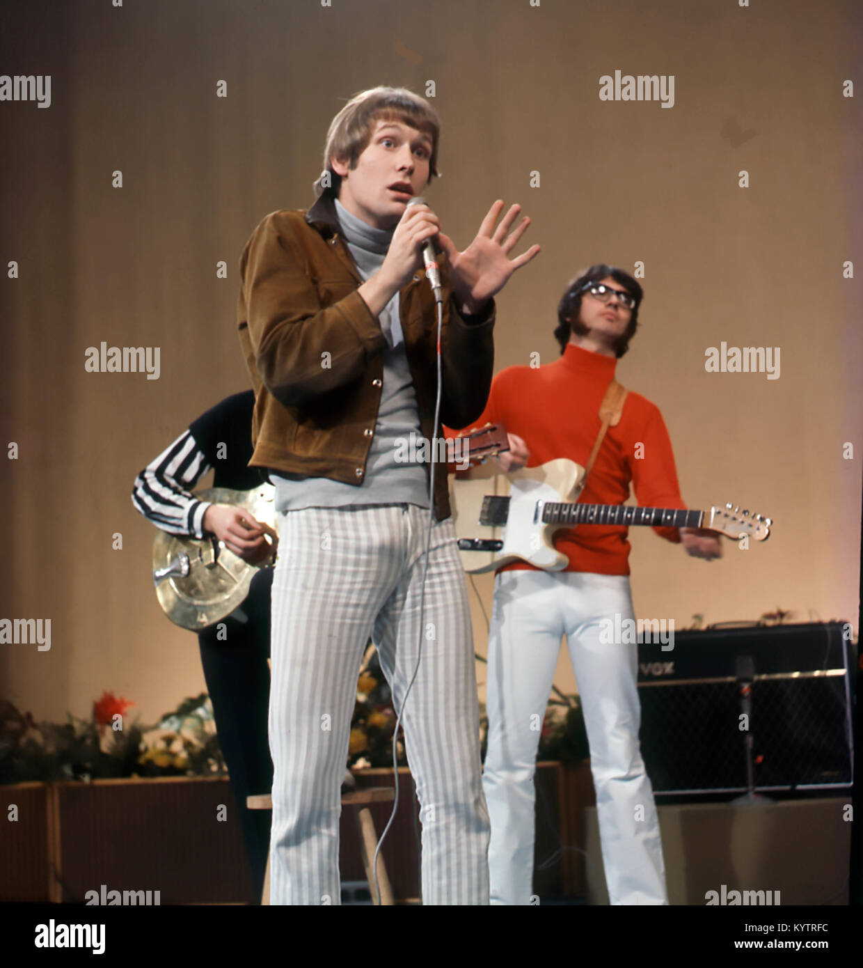 MANFRED MANN English rock group with vocalist Mike d"Abo in 1966. Photo ...