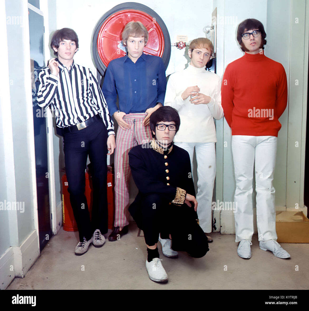 MANFRED MANN UK rock group in late 1966. From left: Tom McGuiness, Mike ...
