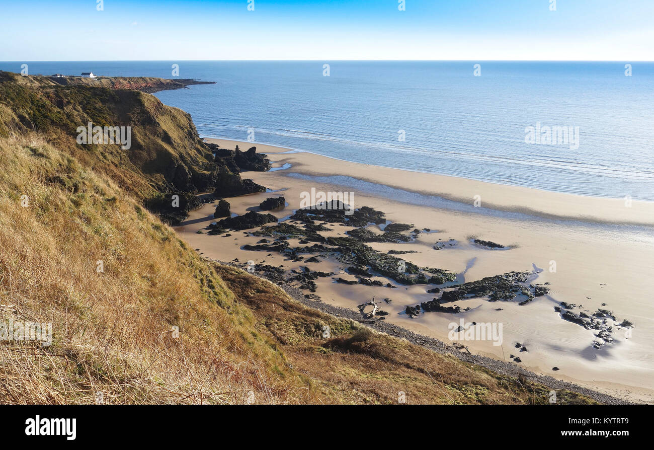St Cyrus Beach, Kincardineshire, Scotland Stock Photo - Alamy