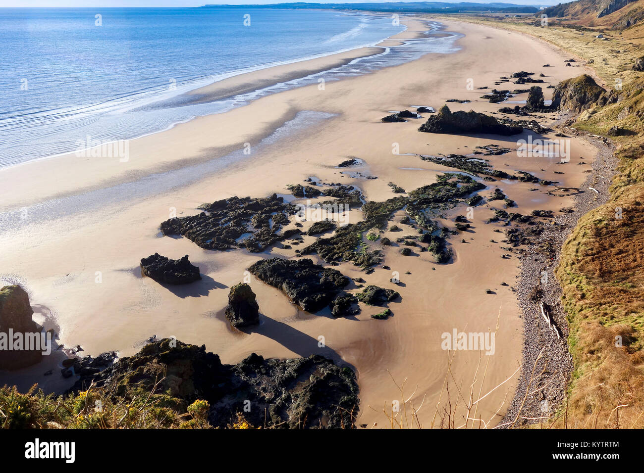 St Cyrus Beach, Kincardineshire, Scotland Stock Photo - Alamy