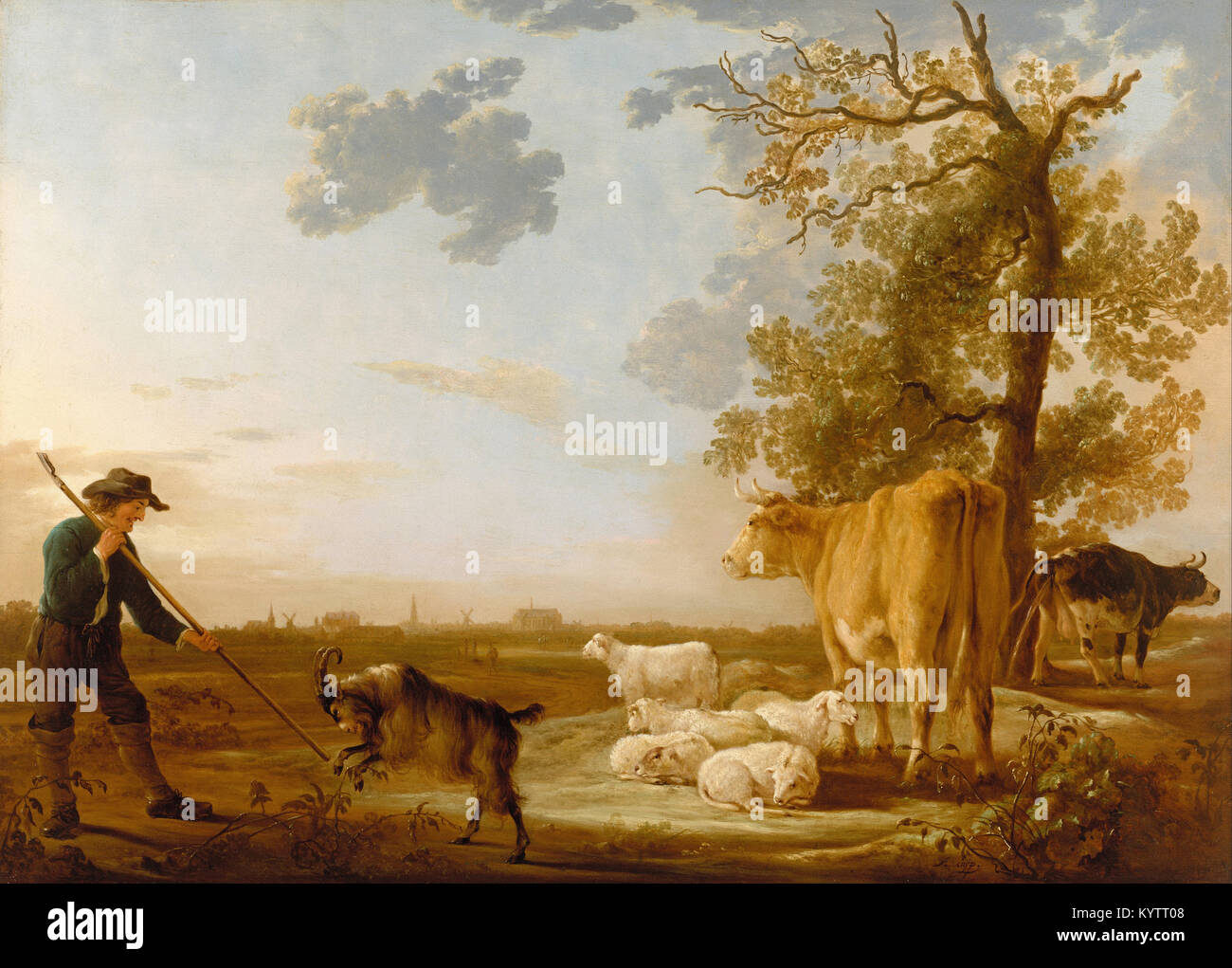 Aelbert Cuyp - Landscape with Cattle Stock Photo - Alamy
