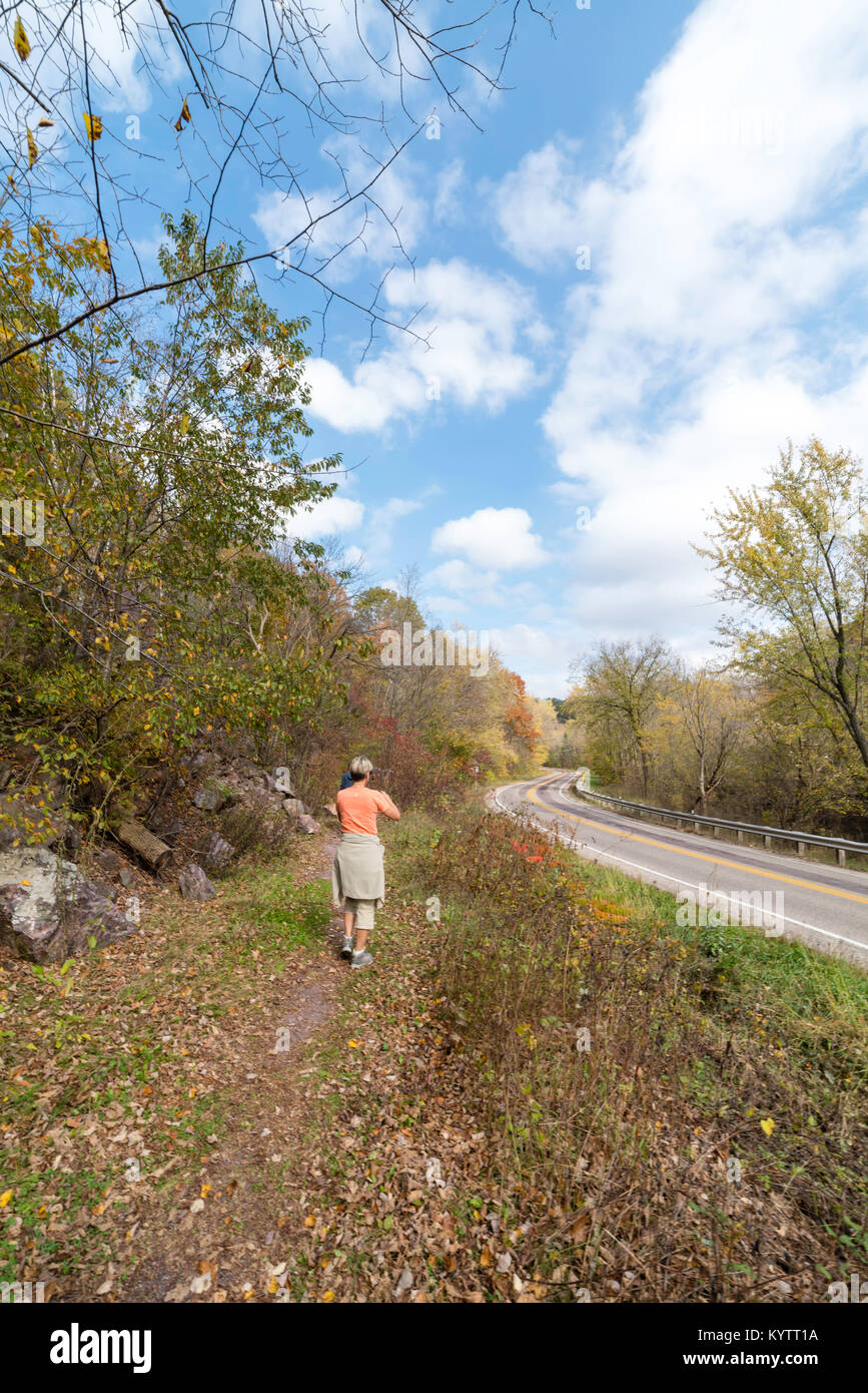 A beautiful autumn day at Abelman's Gorge State Natural Area, on ...