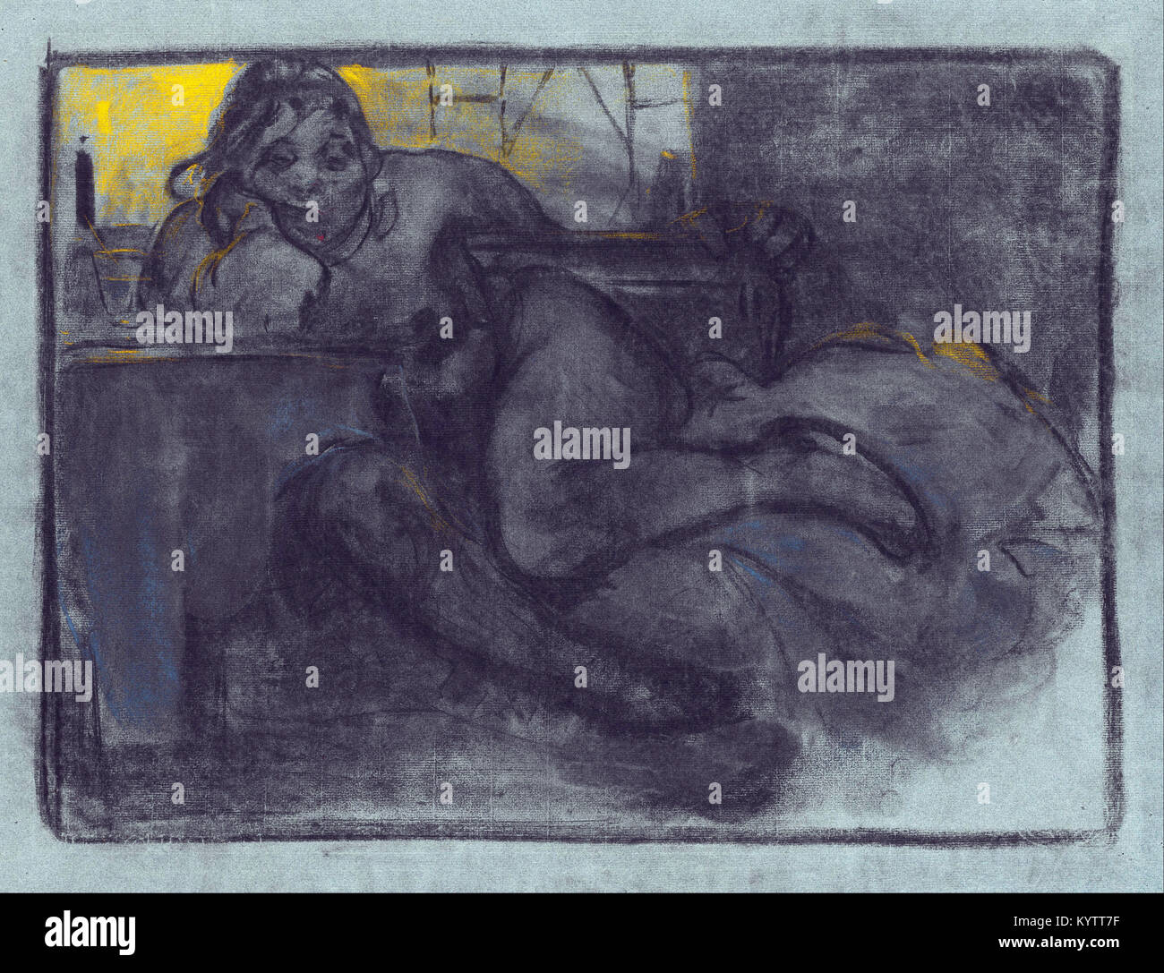 Alfons Mucha - Absinth (Study of a Woman Stock Photo - Alamy