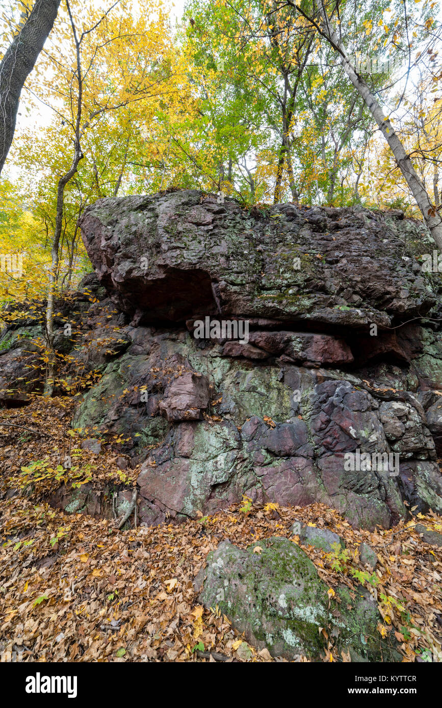 A beautiful autumn day at Abelman's Gorge State Natural Area, on ...