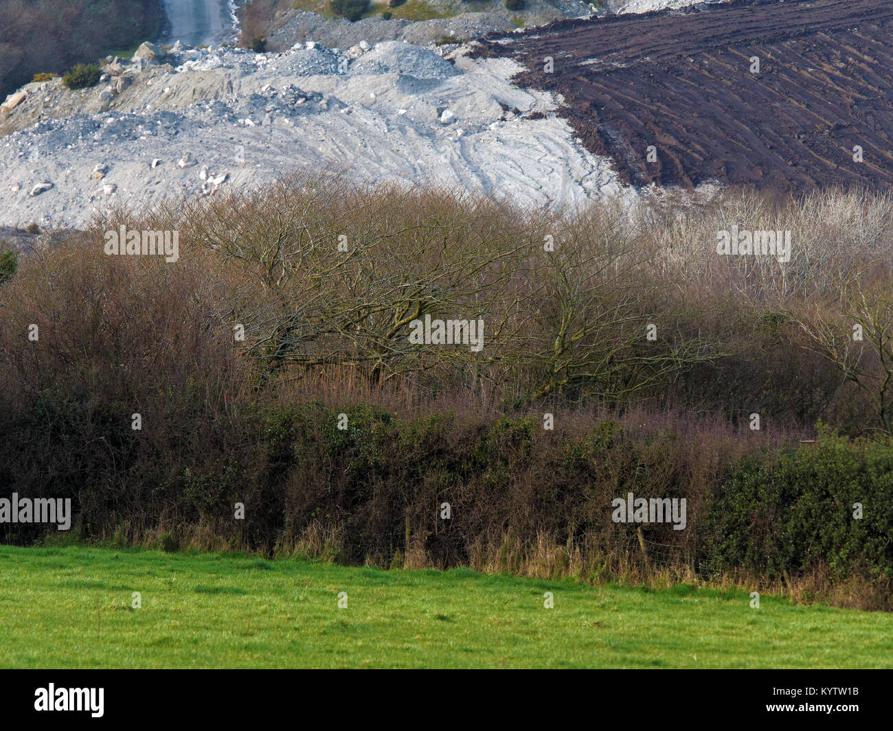 china clay Imerys and Cornwall council incinerator St Dennis.cornwall ...